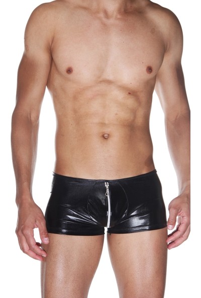 La Blinque Erkek Deri Fermuarlı Boxer