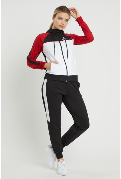 Steps Kapüşonlu Siyah Kadın Eşofman Takımı