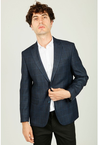 Centone Ceket Ekose Regular Fit 4 Drop 20-0308