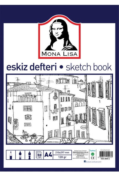Südor Eskiz Defteri A4 50 Yaprak 120 gr