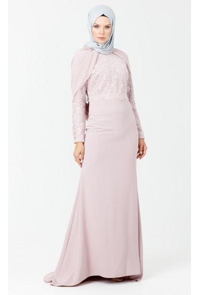 Setrms Işlemeli Balık Abiye