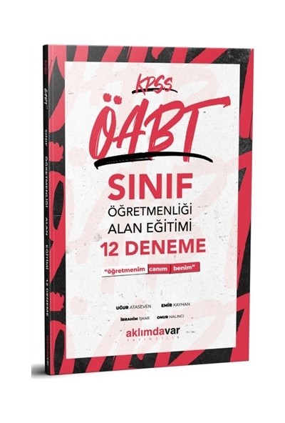 Aklımdavar Yayıncılık 2021 Kpss Öabt Sınıf Öğretmenliği Alan Eğitimi 12 Deneme - Uğur Ataseven Aklımdavar Yayıncılık 2021 Kpss Öabt Sınıf Öğretmenliği Alan Eğitimi 12 Deneme - Uğur Ataseven