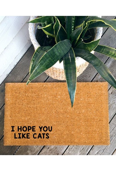 Fekarehome I Hope You Like Cats Paspas (40X70 Cm)