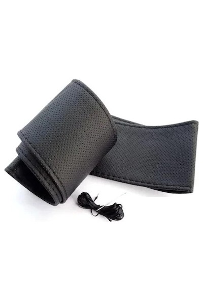 Nokta Deri Direksiyon Kılıfı Dikmeli Delikli Model