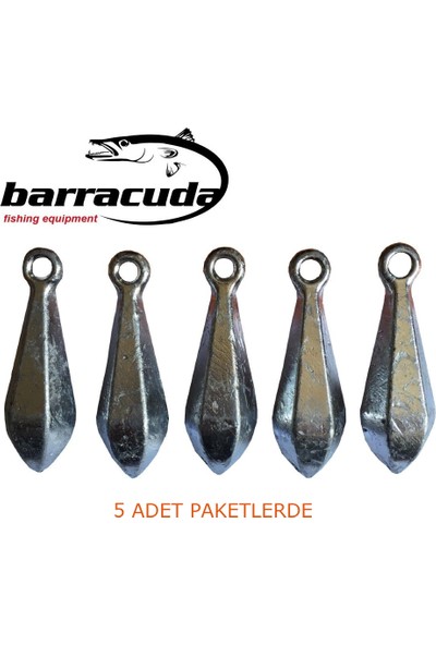 Barracuda 60 Gram Armut Kurşun 5 Adet Barracuda 60 Gram Armut Kurşun 5 Adet