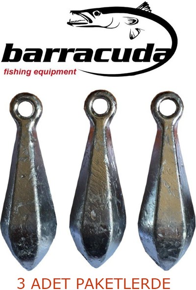Barracuda 200 Gram Armut Kurşun 3 Adet Barracuda 200 Gram Armut Kurşun 3 Adet