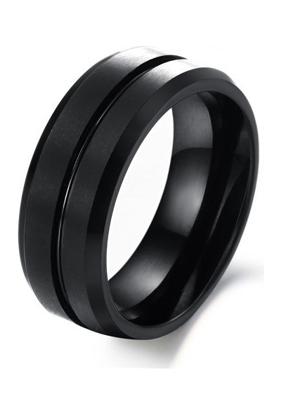 Chavin Bayan Erkek Mat Siyah Fırçalanmış Tungsten Yüzük DM76 Chavin Bayan Erkek Mat Siyah Fırçalanmış Tungsten Yüzük DM76