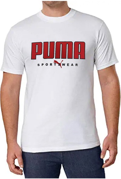 Puma Beyaz Renk Bisiklet Yaka Puma Tshirt