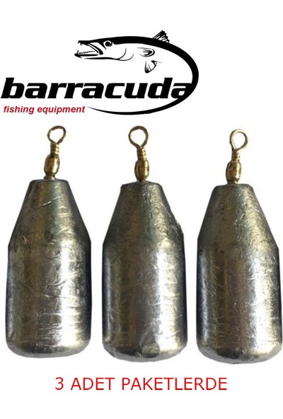 Barracuda 125 Gram Fırdöndülü Kurşun 3 Adet Barracuda 125 Gram Fırdöndülü Kurşun 3 Adet