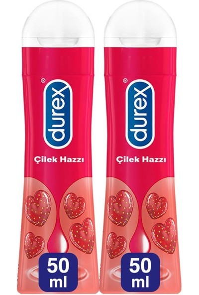Durex Çilek Hazzı Kayganlaştırıcı Jel 50 ml X 2