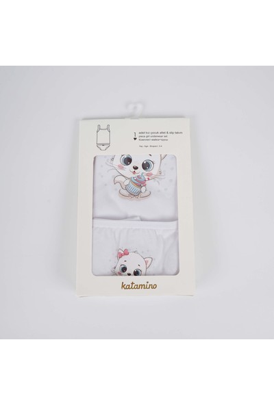 Katamino Mekim Geniş Askılı Kız Atlet Slip Takım Katamino Mekim Geniş Askılı Kız Atlet Slip Takım