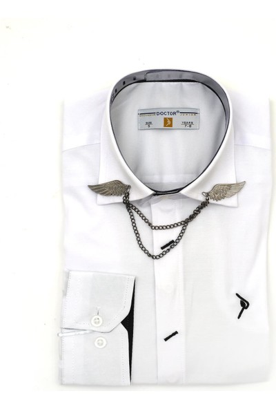Doctor Junior Yakası Zincirli Gömlek