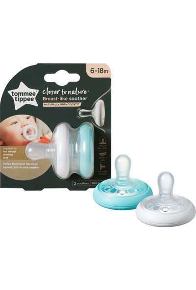 Tommee Tippee 2x Breastlike Emzik 6-18 Ay Tommee Tippee 2x Breastlike Emzik 6-18 Ay