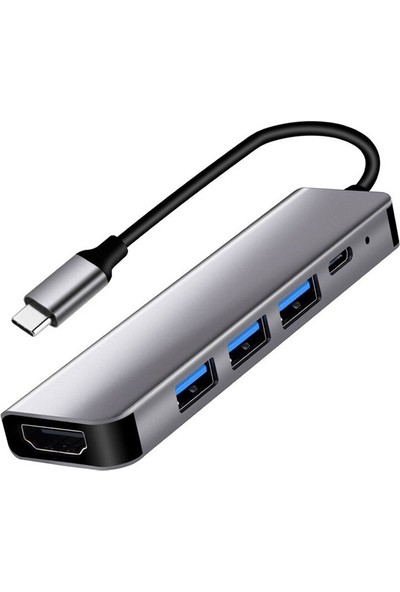 Esf Type-C 4K Hd HDMI USB 3.0 Çevirici Hub Adaptör Esf Type-C 4K Hd HDMI USB 3.0 Çevirici Hub Adaptör