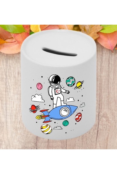 Mavera Dükkan Astronot Tasarımlı Çocuk Kumbarası Mavera Dükkan Astronot Tasarımlı Çocuk Kumbarası