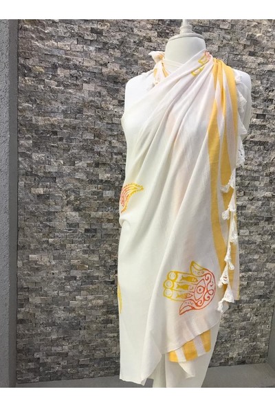 Braca Home El Boyama Bambu Peştemal Sarı