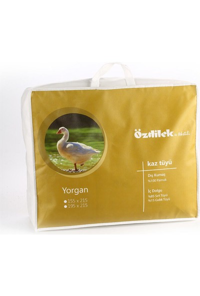 Özdilek Çift Kişilik Kaz Tüyü Yorgan