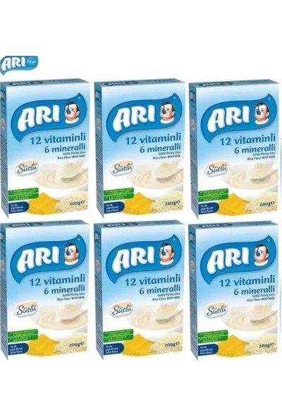 Arı Mama Sütlü Pirinç Unu 200 gr - 6 Lı