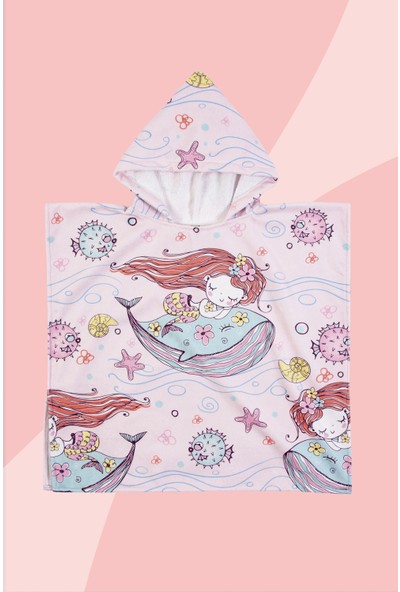 Hamur Bebek Çocuk Panço Yaş Seçenekli Plaj Havlusu Mermaidson