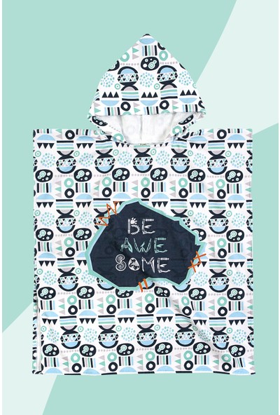 Hamur Çocuk Panço 7-10 Yaş Plaj Havlusu Be Awes