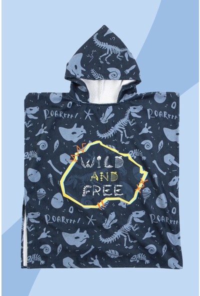 Hamur Çocuk Panço 7-10 Yaş Plaj Havlusu Trex