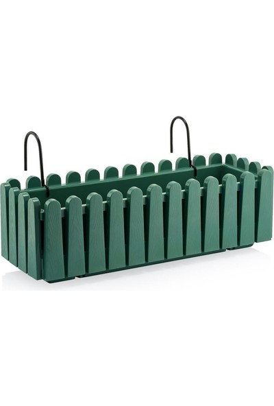 Omnipazar SO-İB02 Yeşil Askılı Balkon Saksı Takım 9 lt No 2 37620