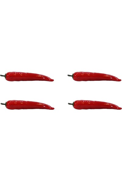 Gardenonya Yapay Biber Kırmızı 4 Adet Yapay Sebze Dekoratif Ürünler Gardenonya Yapay Biber Kırmızı 4 Adet Yapay Sebze Dekoratif Ürünler