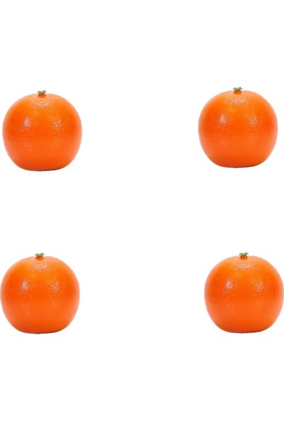 Gardenonya Yapay Portakal Yapay 4 Adet Meyve Dekoratif Ürünler