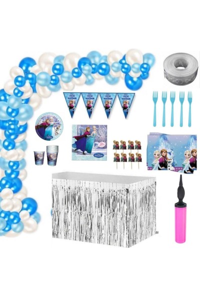 Happyland Frozen & Elsa Lüks Doğum Günü Parti Seti 16 Kişilik Happyland Frozen & Elsa Lüks Doğum Günü Parti Seti 16 Kişilik