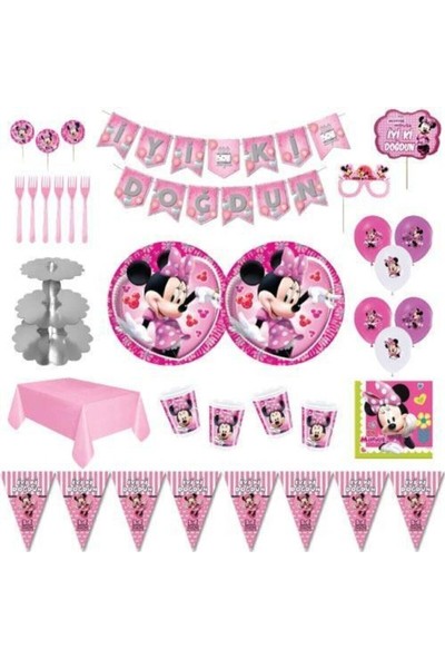 Happyland Mouse Lüks Doğum Günü Parti Malzemeleri Seti Süs 16 Kişilik Happyland Mouse Lüks Doğum Günü Parti Malzemeleri Seti Süs 16 Kişilik