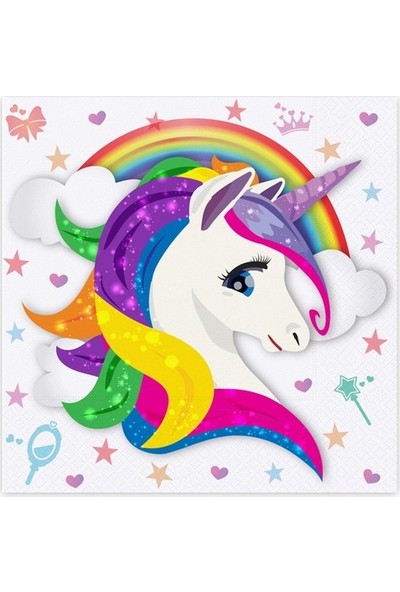 Happyland Balonevi Unicorn Kağıt Peçete 16 Adet Happyland Balonevi Unicorn Kağıt Peçete 16 Adet