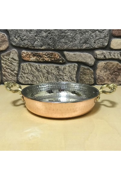 Efemir Dövme Bakır Tava 19 cm