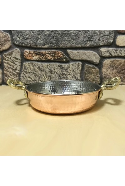 Efemir Dövme Bakır Tava 17 cm