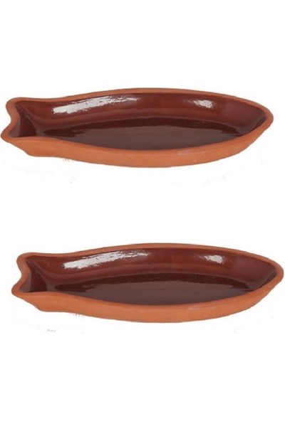 Globy Balık Toprak Güveç Içi Sırlı 2'li