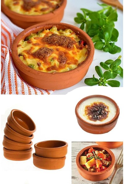 Globy Toprak Güveç Kase, Sütlaç Kase 6'lı