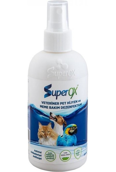 Superox Veterinerlik Pet Hijyen ve Meme Bakım Dezenfektanı 250 ml