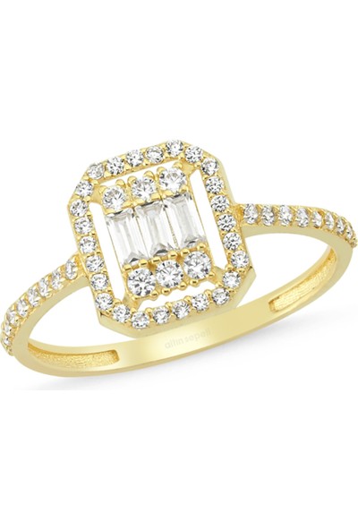 Altın Sepeti Altın Baget Yüzük AS407YZ