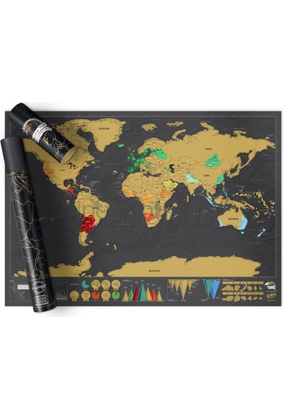 Mobee Kazınabilir Dünya Haritası Scratch Map Büyük Boy Mobee Kazınabilir Dünya Haritası Scratch Map Büyük Boy