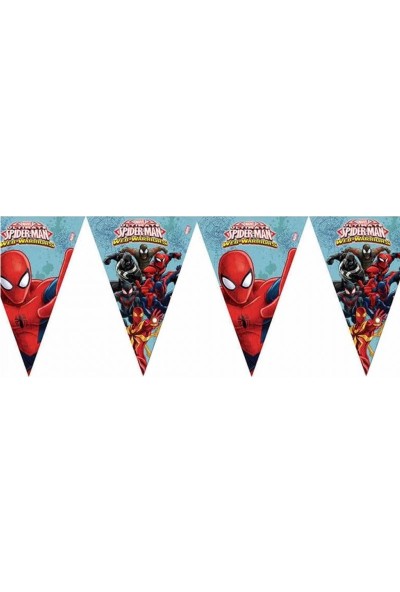 Happyland Örümcek Adam Spiderman Üçgen Flama 2 Metre