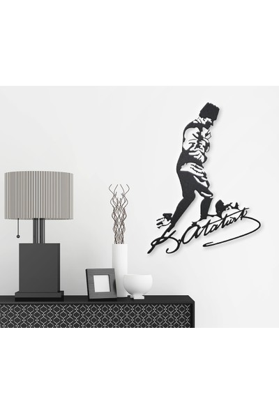 Twins Decorative Gifts Mustafa Kemal Atatürk Lazer Kesim Metal Duvar Dekoru Twins Decorative Gifts Mustafa Kemal Atatürk Lazer Kesim Metal Duvar Dekoru