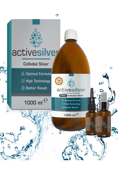 Active Silver Gümüş Suyu - Prokolloidal - Active Silver - 100Ppm 1000 ml Active Silver Gümüş Suyu - Prokolloidal - Active Silver - 100Ppm 1000 ml