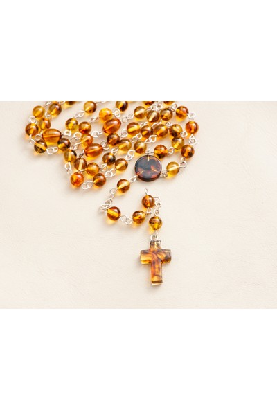Amber By Mazukna Karamel Baltık Damla Kehribar Katolik Tesbih Amber By Mazukna Karamel Baltık Damla Kehribar Katolik Tesbih