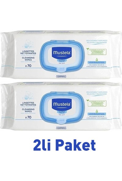 Mustela Cleansing Wipes 70+70 2'li Paket Islak Mendil