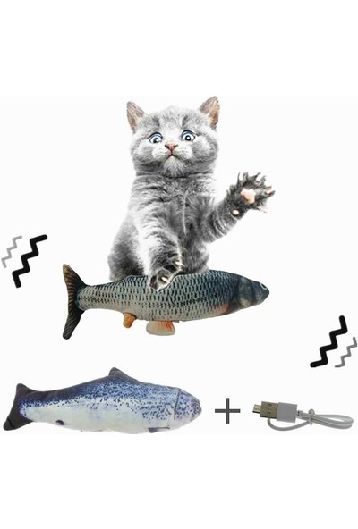 Oripet Dancing Fish Hareketli Balık Kedi Oyuncağı 30 cm
