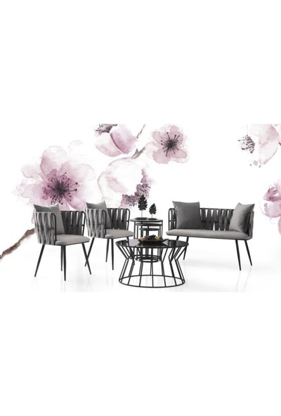 Erezoğulları Mobilya Modern Bekleme Odası Ofis Oturma Grubu Mobilyası 2+1+1