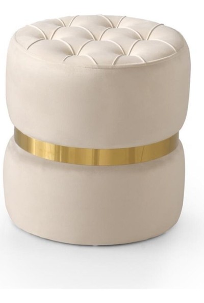 Erezoğulları Mobilya Modern Dekoratif Yuvarlak Puf Kapitone Kumaş 40 x 42 cm Erezoğulları Mobilya Modern Dekoratif Yuvarlak Puf Kapitone Kumaş 40 x 42 cm