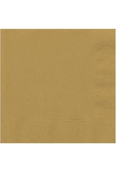 Happyland Gold Renk Kağıt Parti Peçetesi 40 Adet 33X33 cm