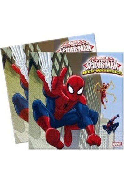 Happyland Spiderman Doğum Günü Peçetesi 20 Adet 33X33 cm Happyland Spiderman Doğum Günü Peçetesi 20 Adet 33X33 cm