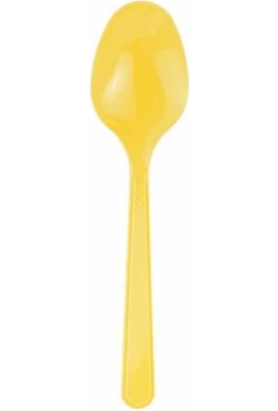 Happyland Plastik Kaşık Sarı 25LI