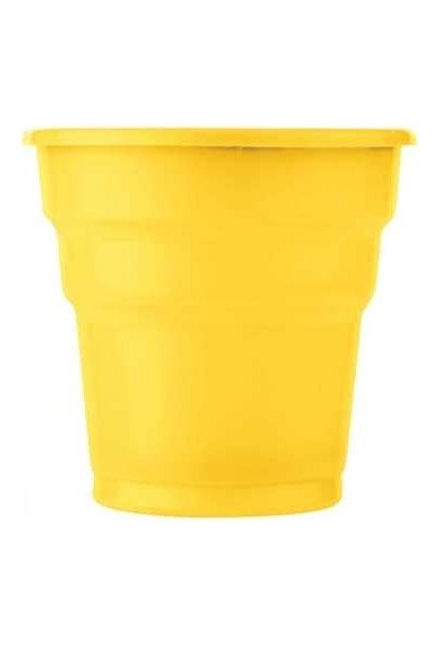 Happyland 2 Paket Sarı Plastik Bardak 25'li